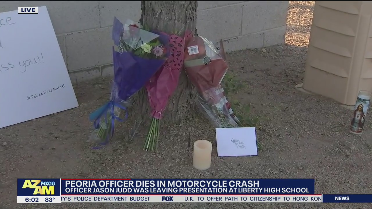Peoria officer Jason Judd dead after motorcycle crash at Liberty High ...