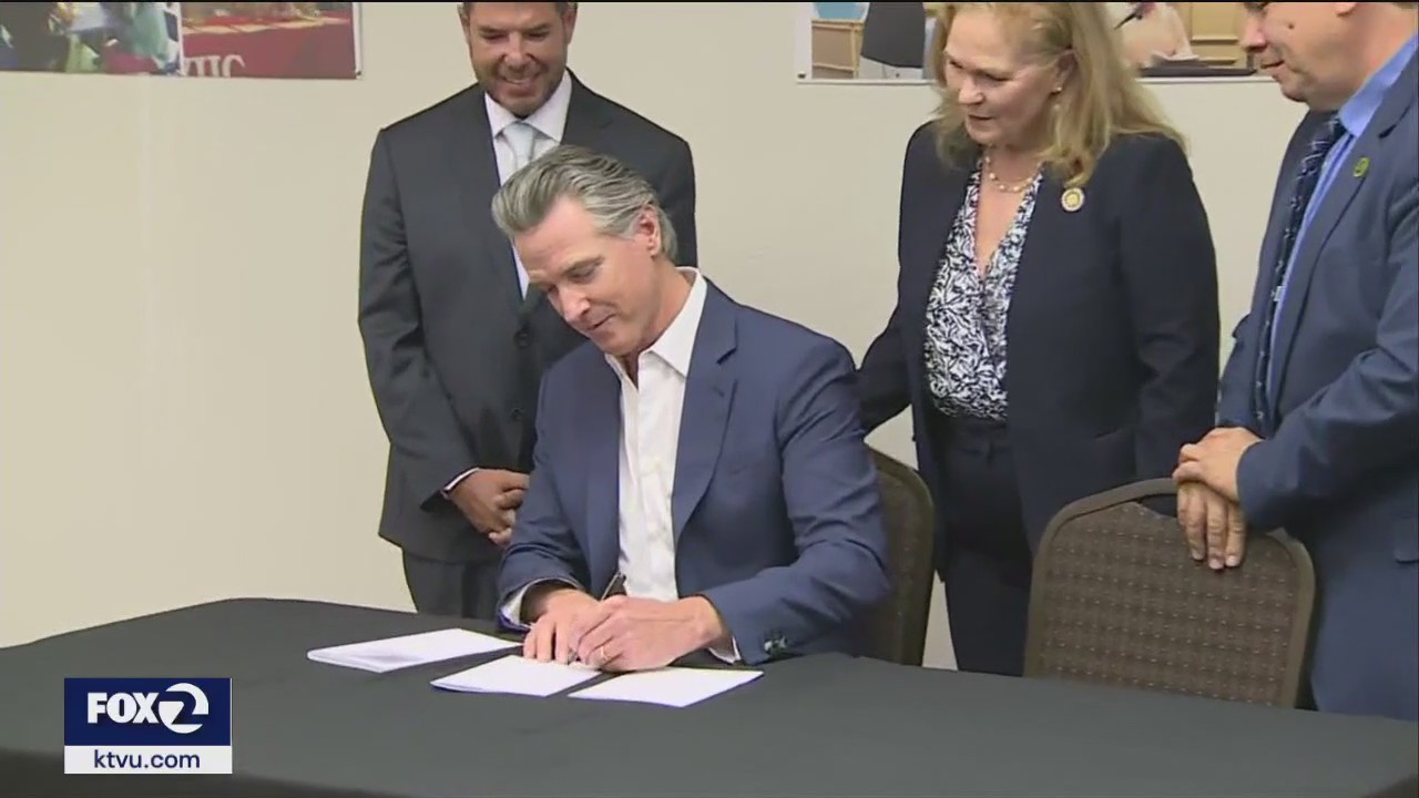Newsom signs a slew of California bills into law | KTVU FOX 2