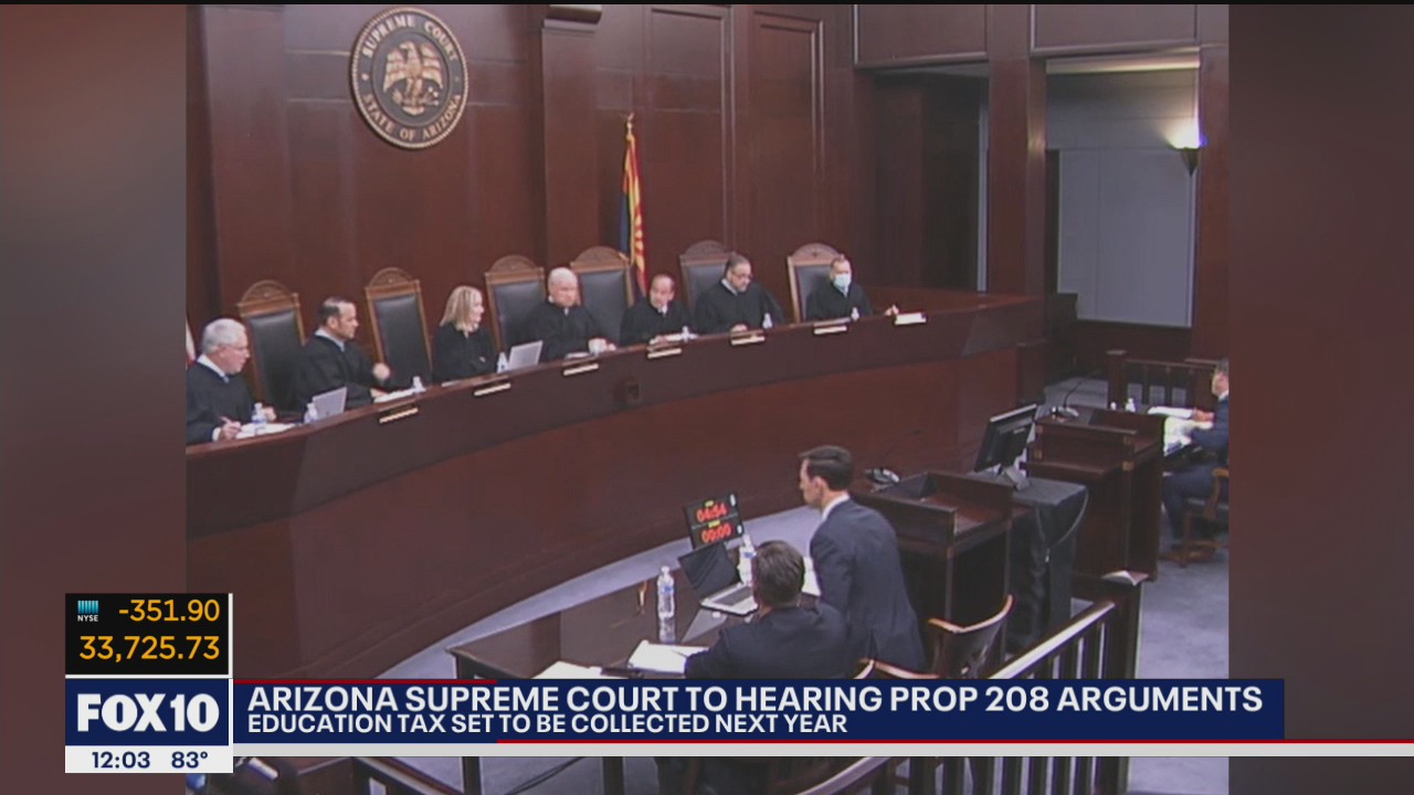 Arizona Supreme Court to hear Prop 208 arguments | FOX 10 Phoenix