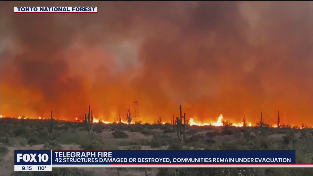 42 structures burned in massive Telegraph Fire | FOX 10 Phoenix