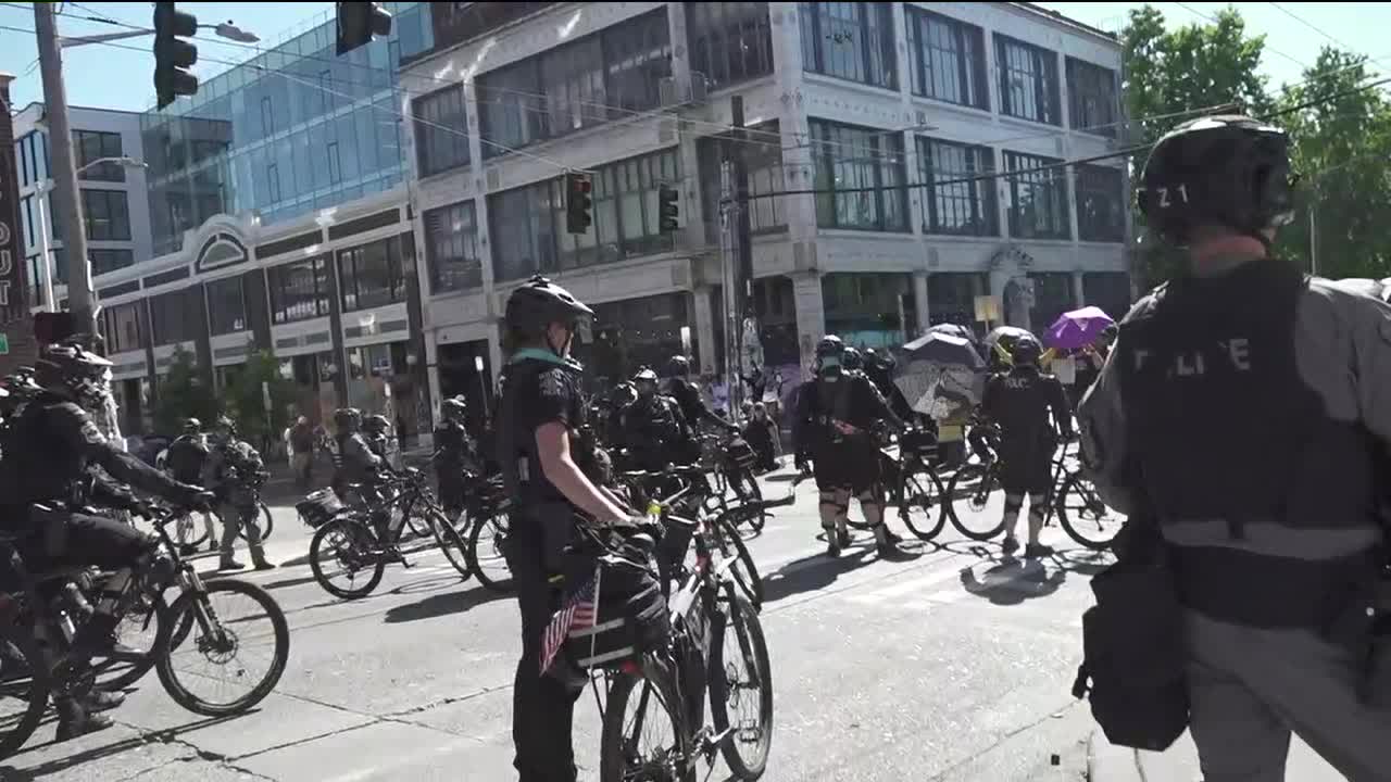SPD declare a riot in Capitol Hill, deploy blast balls, flash bangs ...