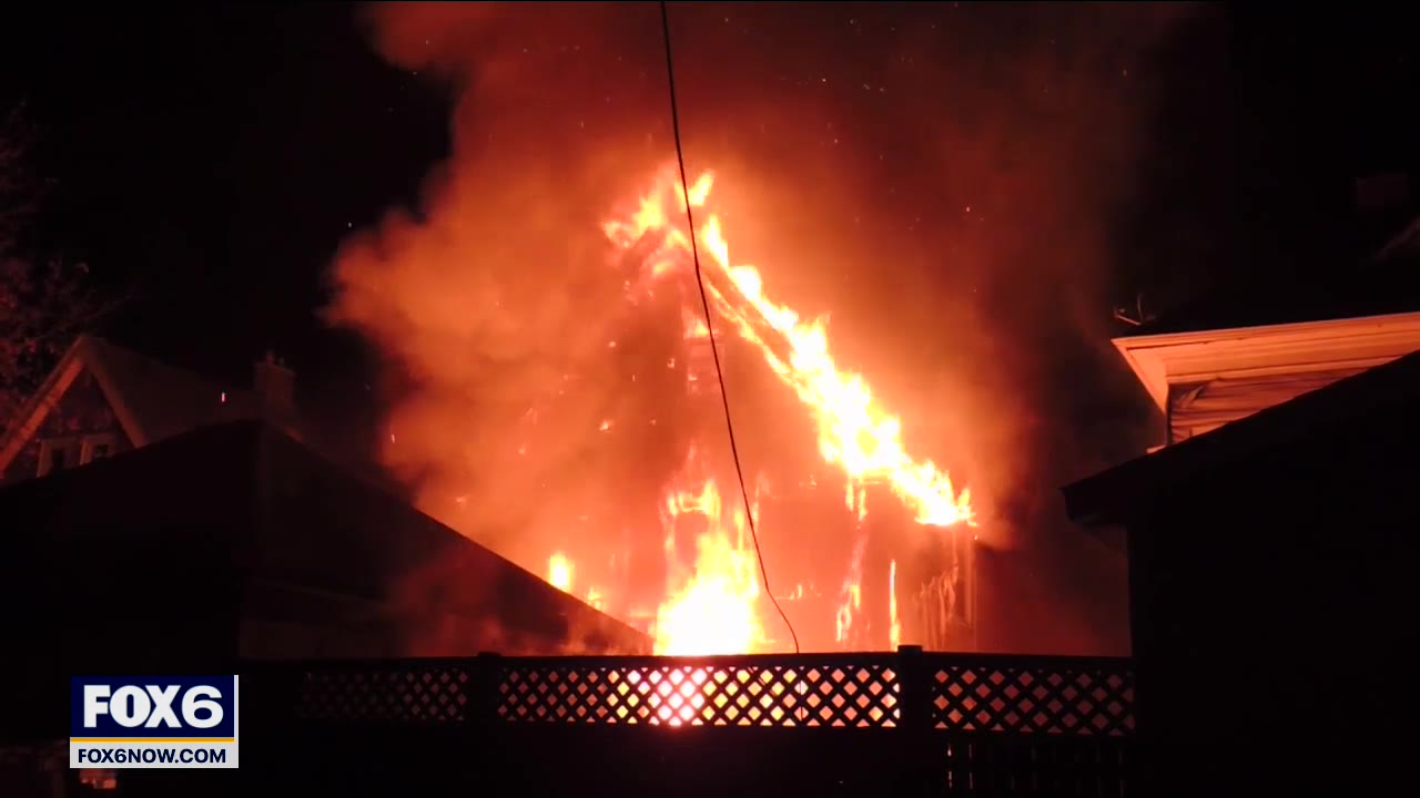 33rd and Michigan house fire; 5+ people displaced | FOX6 Milwaukee