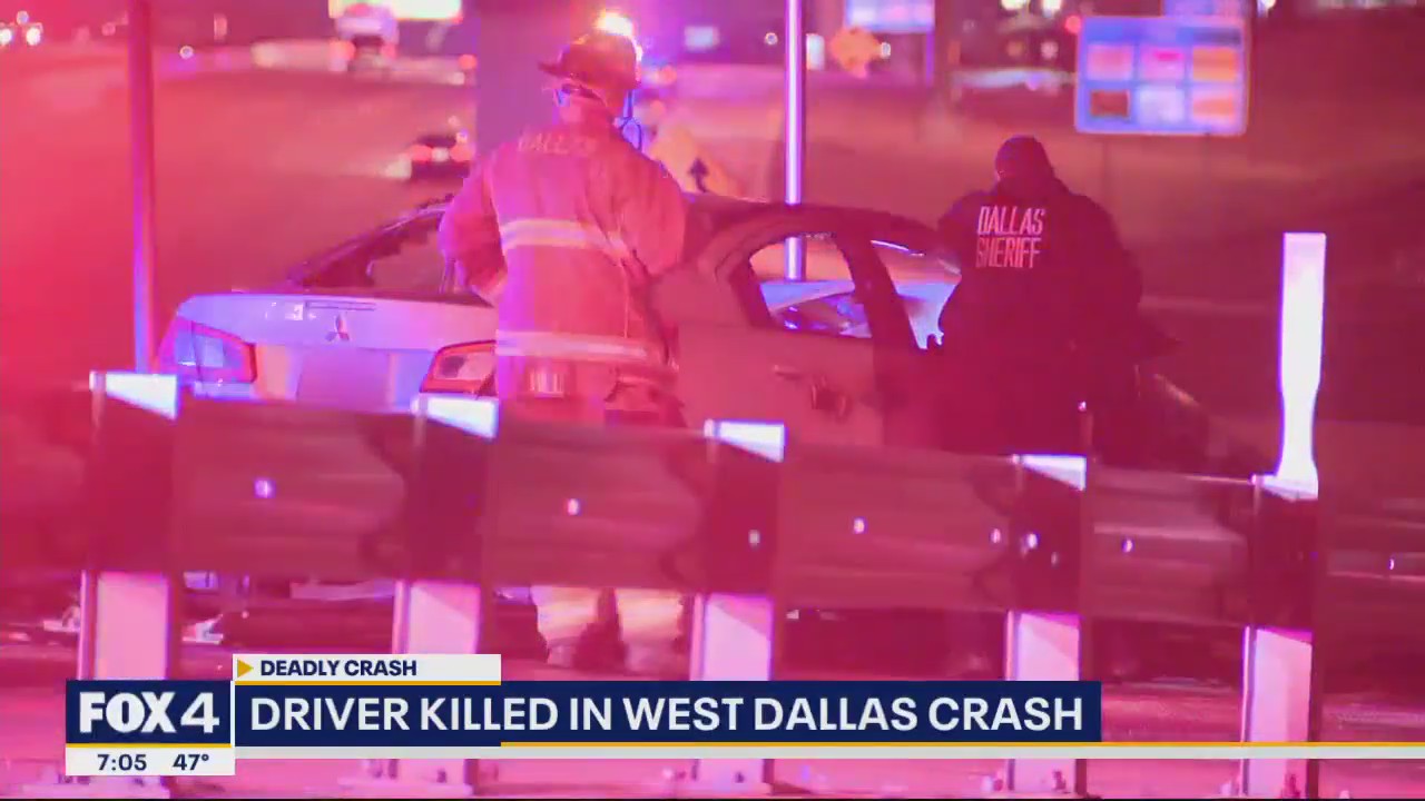 One person dead in early morning crash in West Dallas | FOX 4 Dallas ...