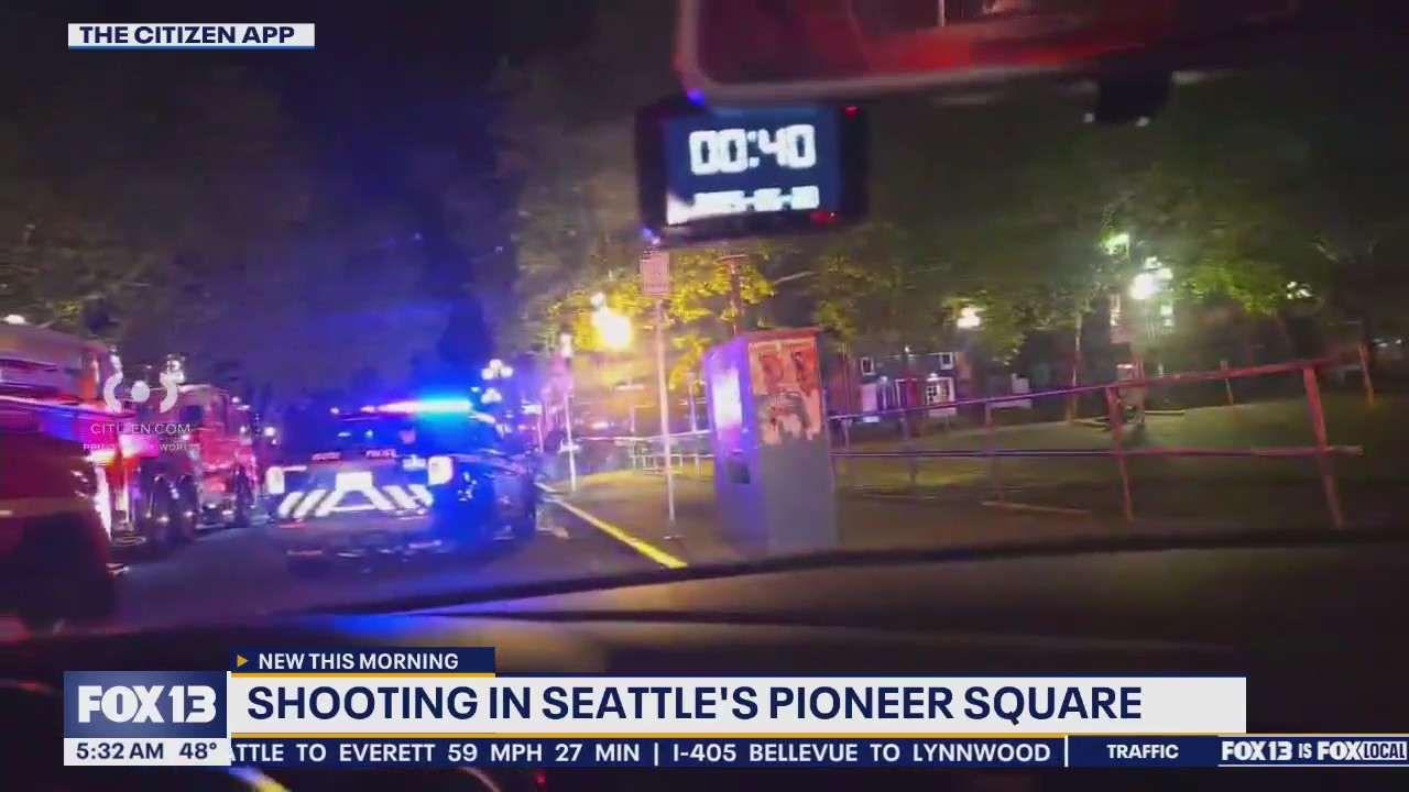 Shooting investigation underway in Seattle's Pioneer Square | FOX 13 ...