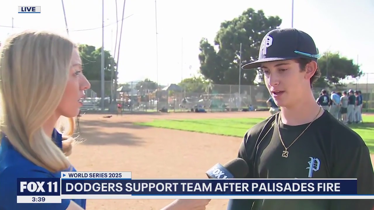 Palisades community gets support from Dodgers | FOX 11 Los Angeles