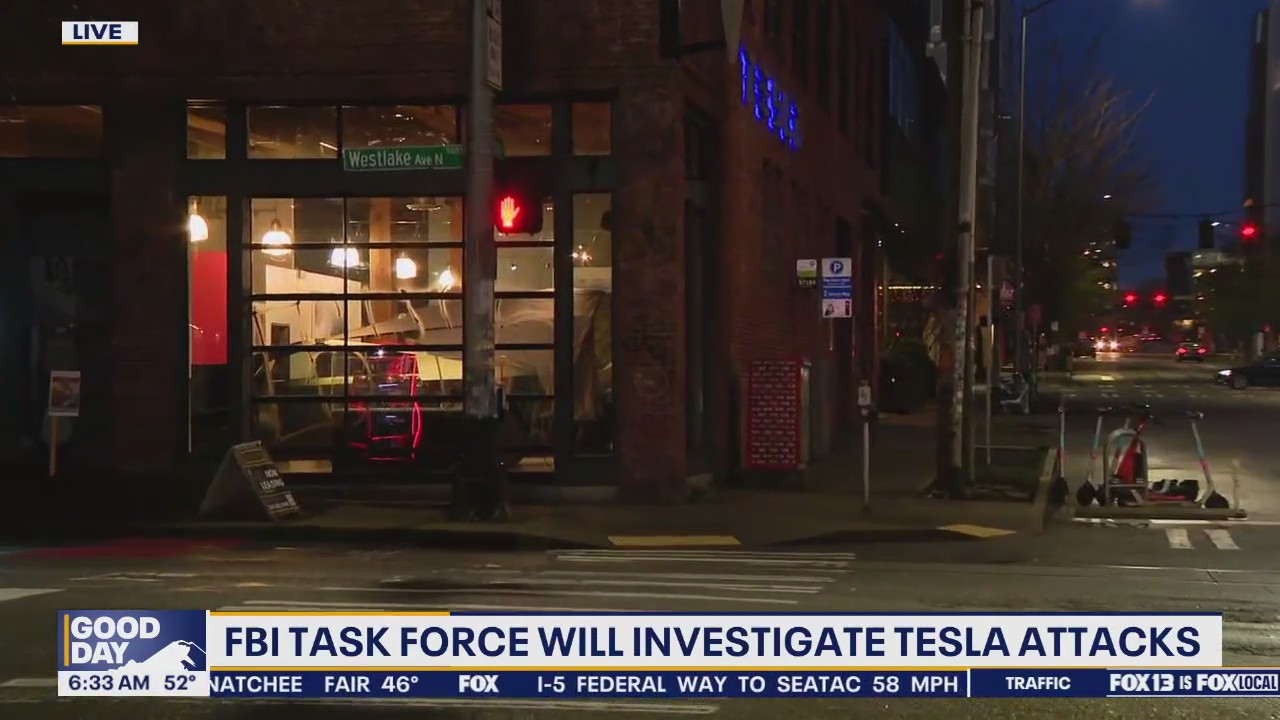 FBI Task Force will investigate Tesla attacks | FOX 13 Seattle