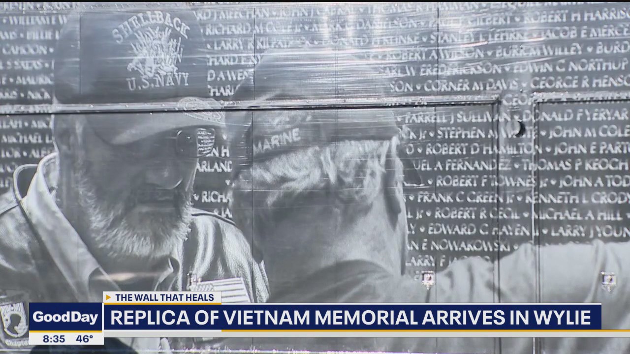 Replica of Vietnam Memorial arrives in Wylie | FOX 4 Dallas-Fort Worth
