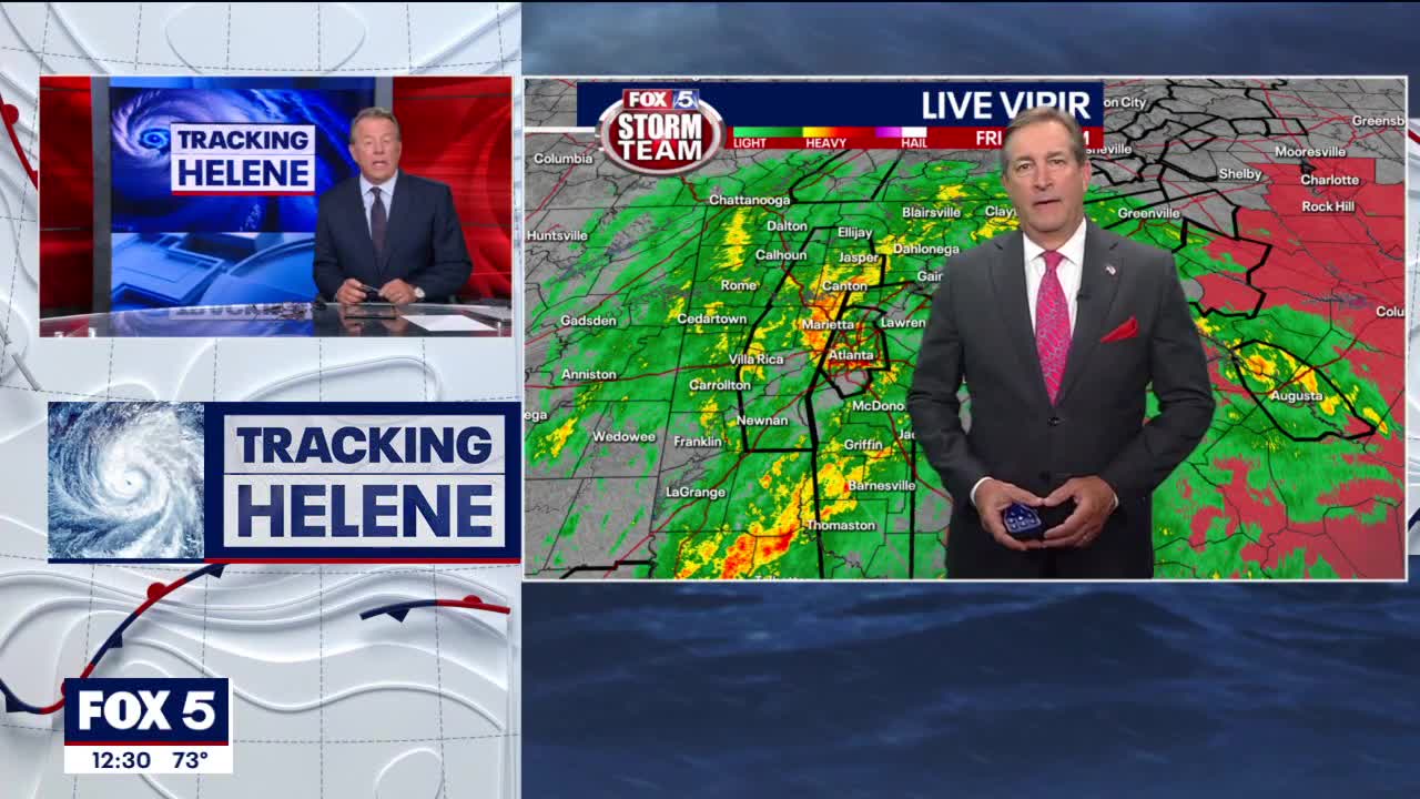 Hurricane Helene 12:30 a.m. Friday update | FOX 5 Atlanta