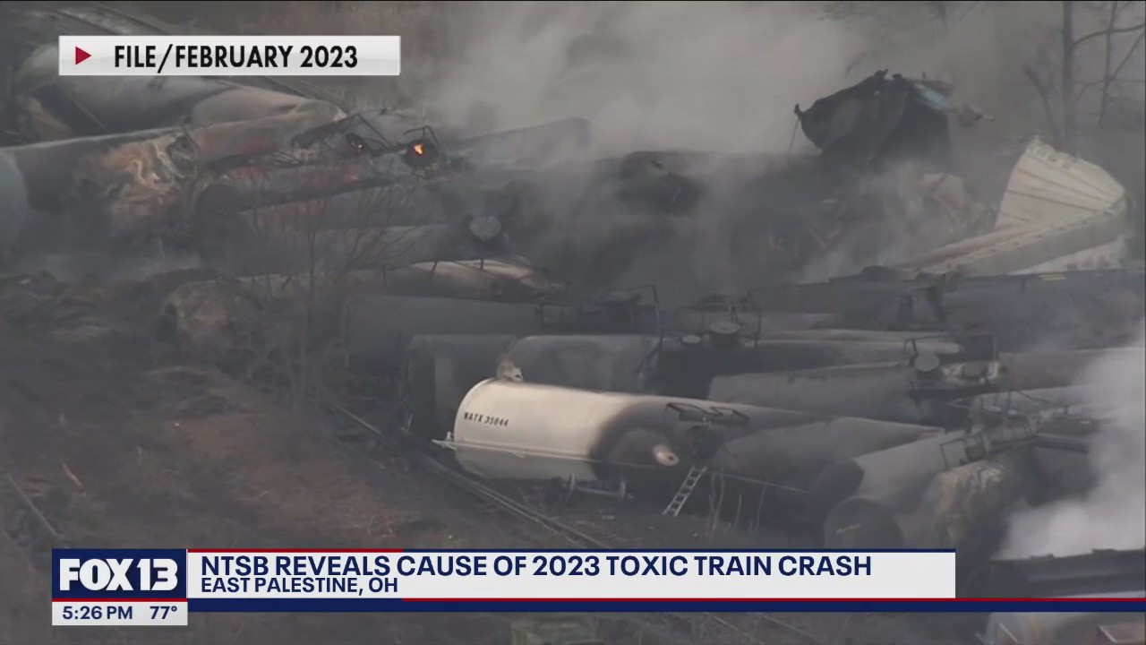 NTSB reveals cause of 2023 toxic train crash | FOX 13 Seattle