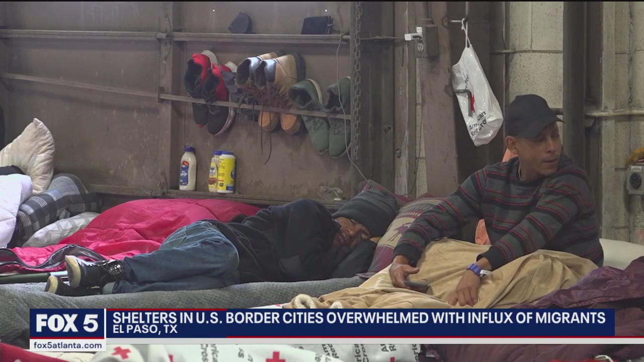 Shelters in U.S. border cities overwhelmed with influx of migrants ...