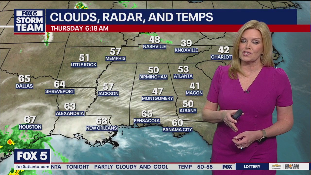 Thursday morning weather forecast | FOX 5 Atlanta