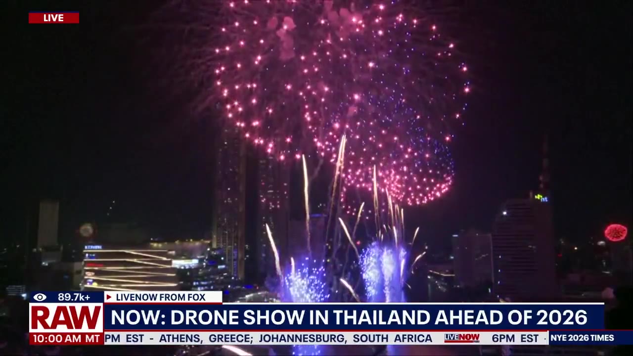 New Year's Fireworks: Thailand rings in 2026 | LiveNOW from FOX