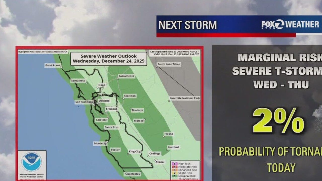 San Francisco Bay Area weather: 2% chance of tornado | KTVU FOX 2
