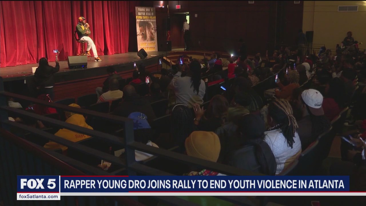 Rapper Young Dro joins rally to end youth violence in Atlanta | FOX 5 ...