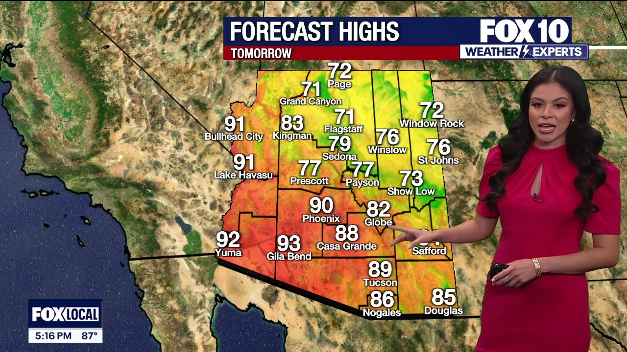 Evening Weather Forecast - 11/01/25 | FOX 10 Phoenix