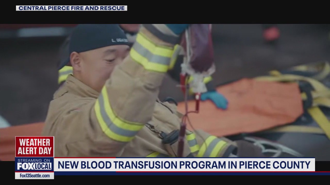 New blood transfusion program in Pierce County | FOX 13 Seattle