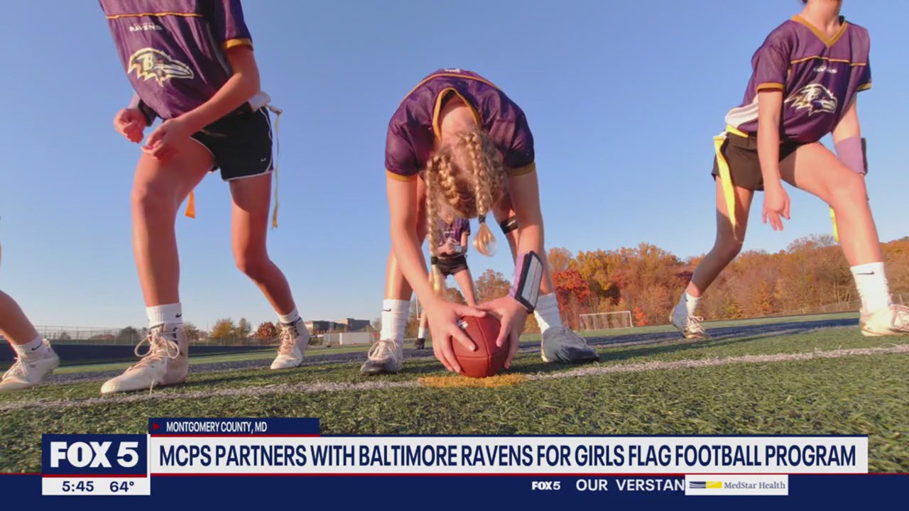 Ravens expand partnership to boost girls flag football in Montgomery ...