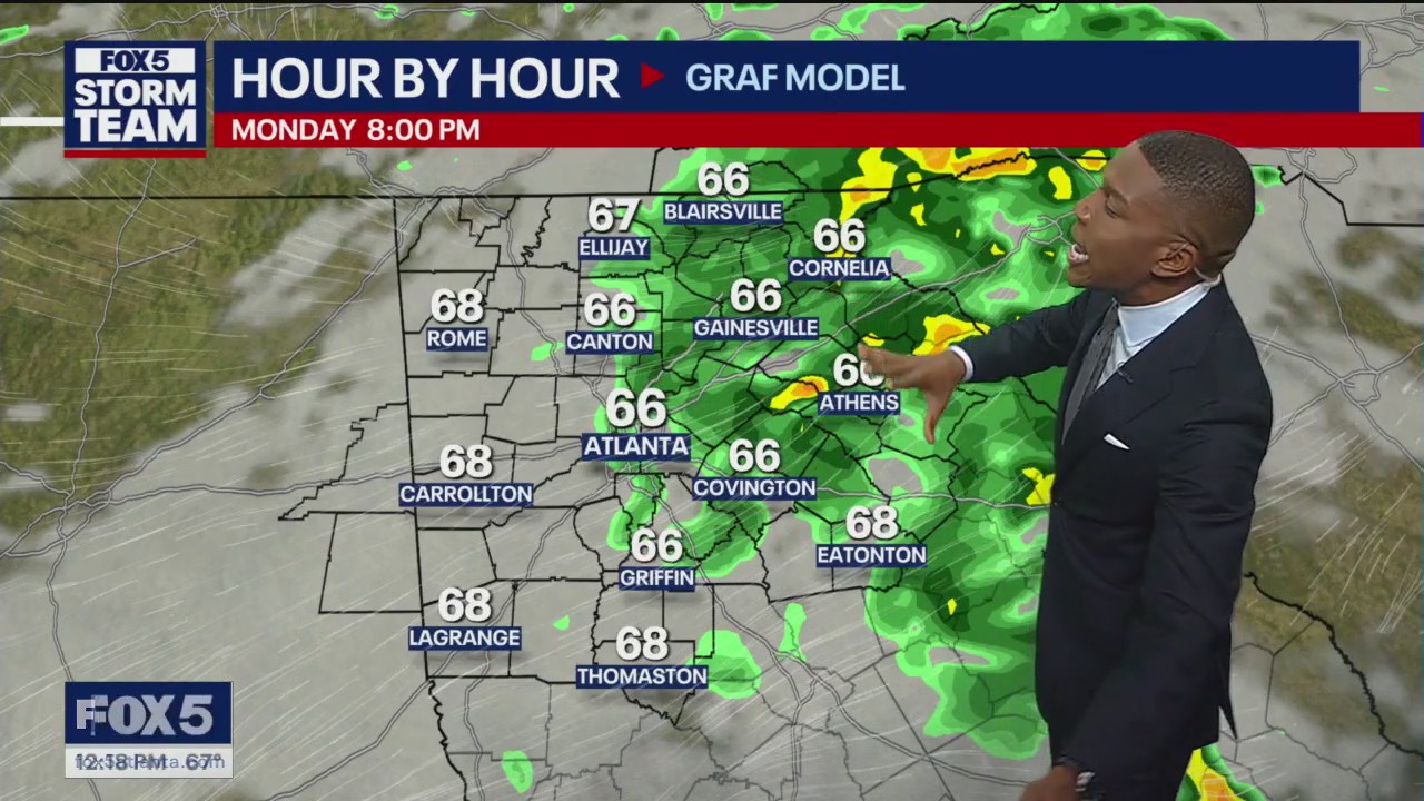 Monday midday weather forecast | FOX 5 Atlanta
