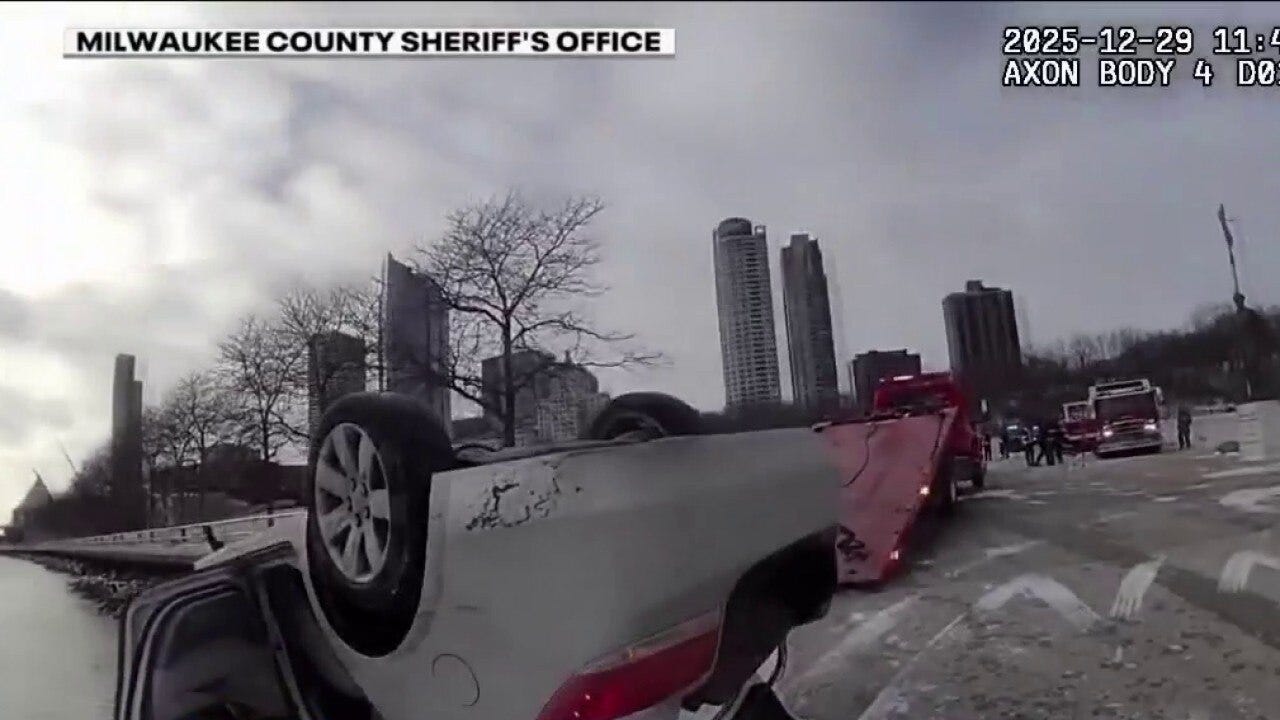 Body cam and dash cam shows Milwaukee lakefront crash | FOX6 Milwaukee