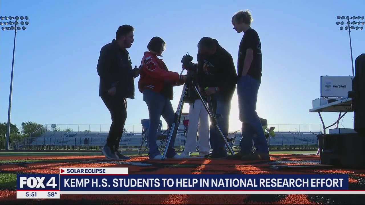 Kemp HS students taking part in eclipse study | FOX 4 Dallas-Fort Worth