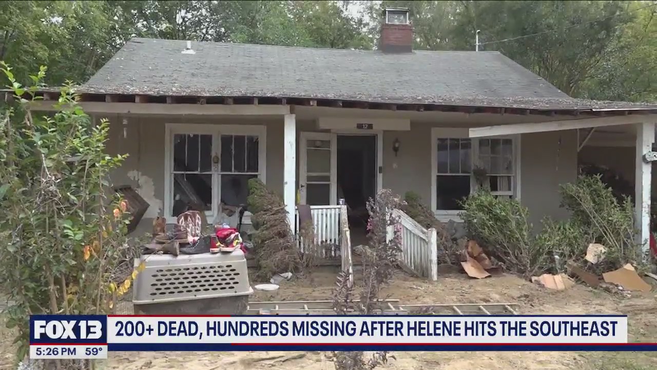 200+ dead, hundreds missing after Helene hits Southeast | FOX 13 Seattle