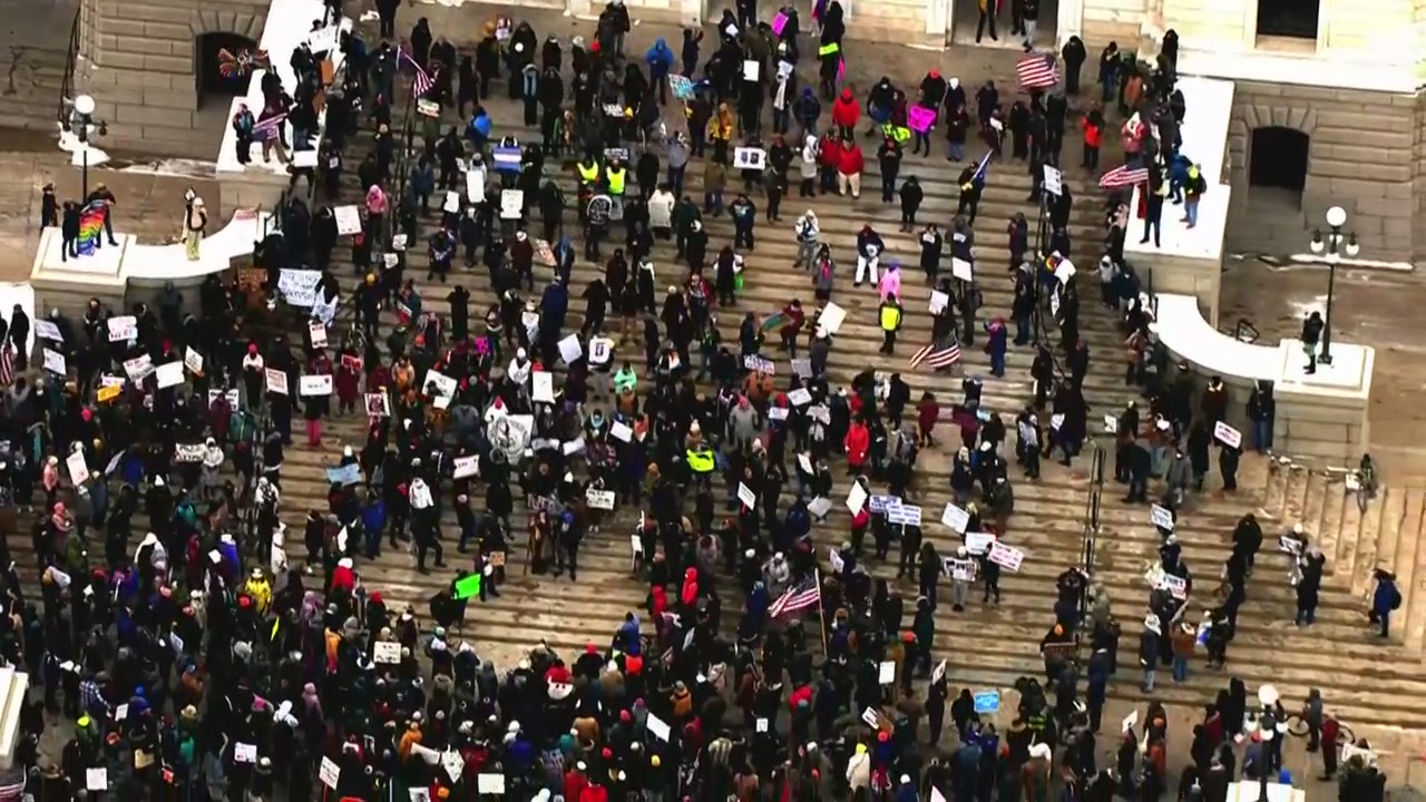 50 states, 50 protests at Minnesota State Capitol [RAW] | FOX 9 ...
