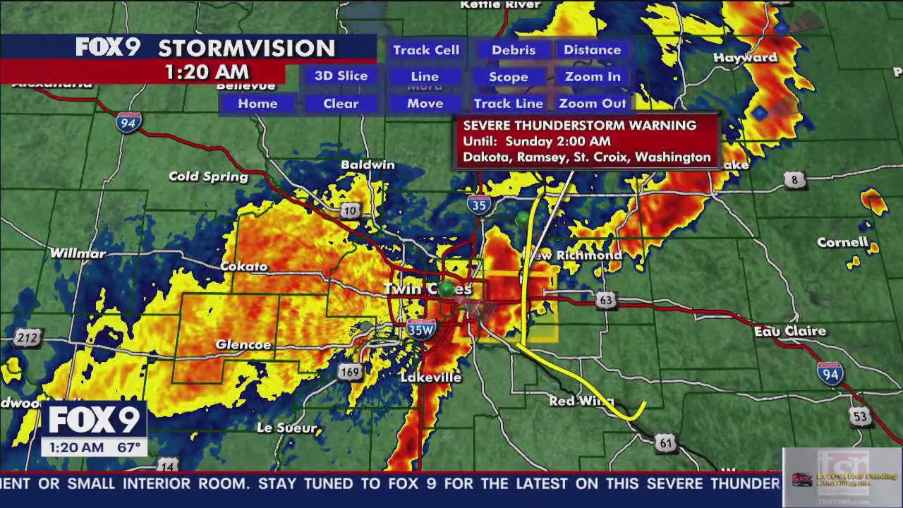 4 doppler-confirmed tornadoes in MN: 1:20 a.m. update | FOX 9 ...