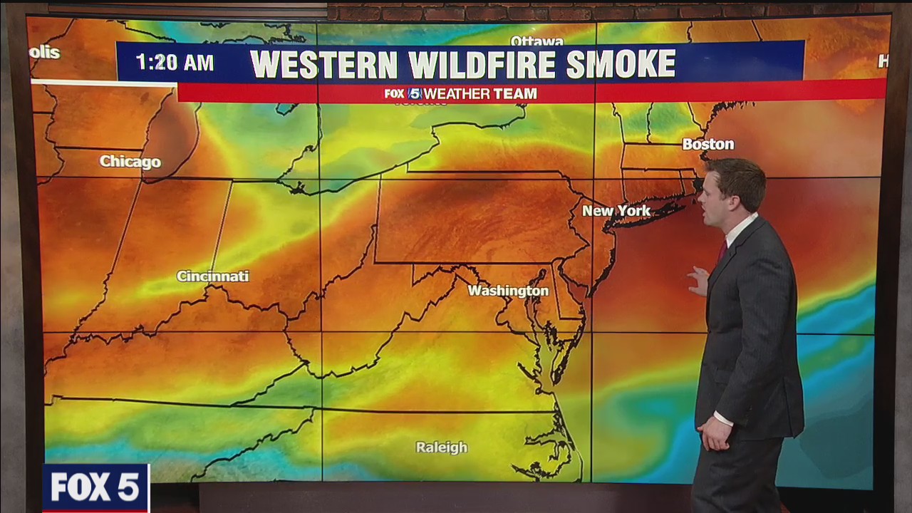 Wildfire smoke brings haze to skies over DC region Wednesday | FOX 5 DC