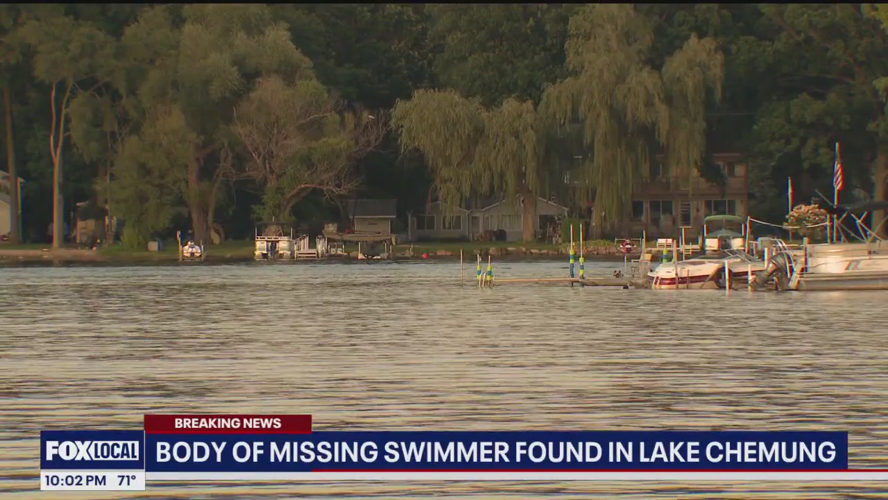 Body of missing swimmer recovered in Livingston County lake. | FOX 2 ...