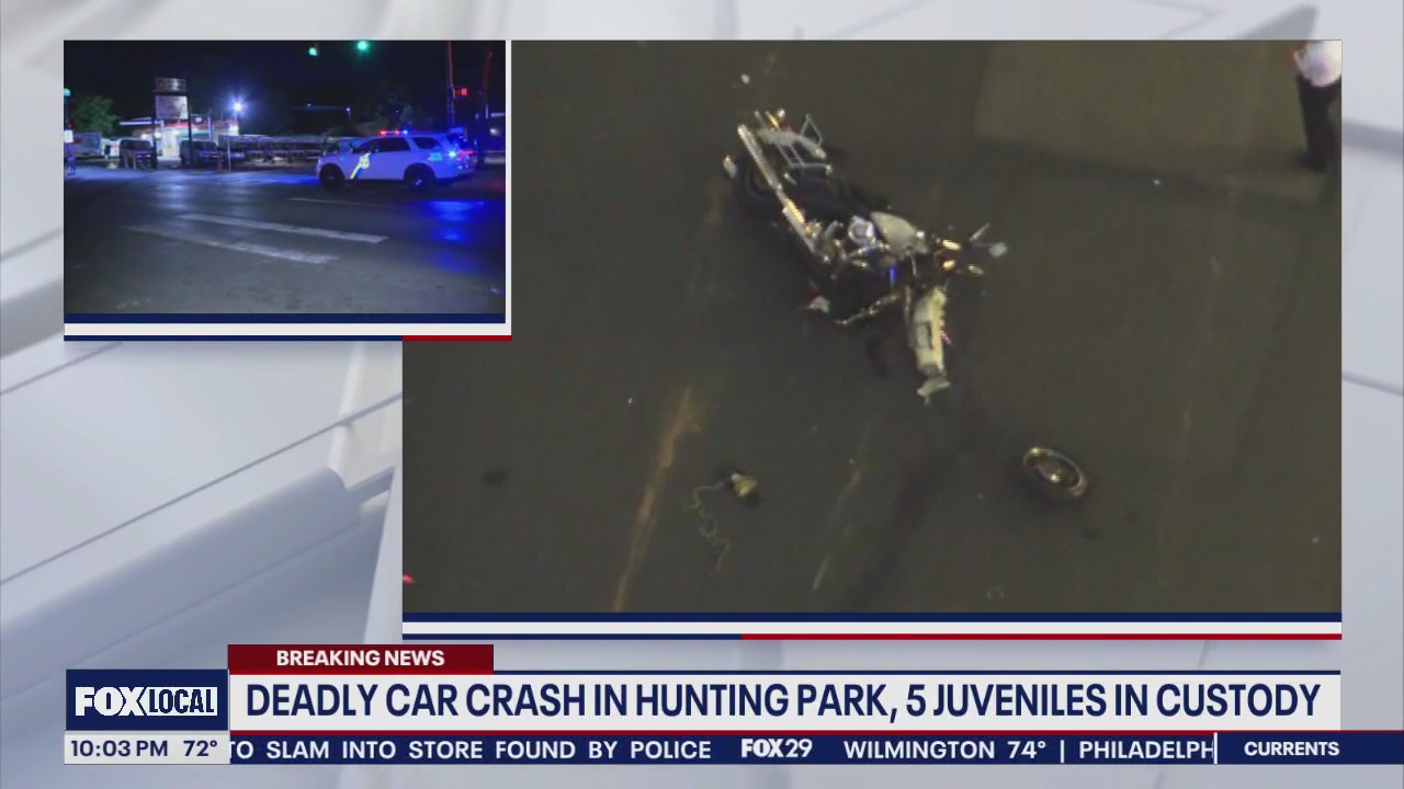 5 juveniles arrested after deadly motorcycle crash in Hunting Park ...