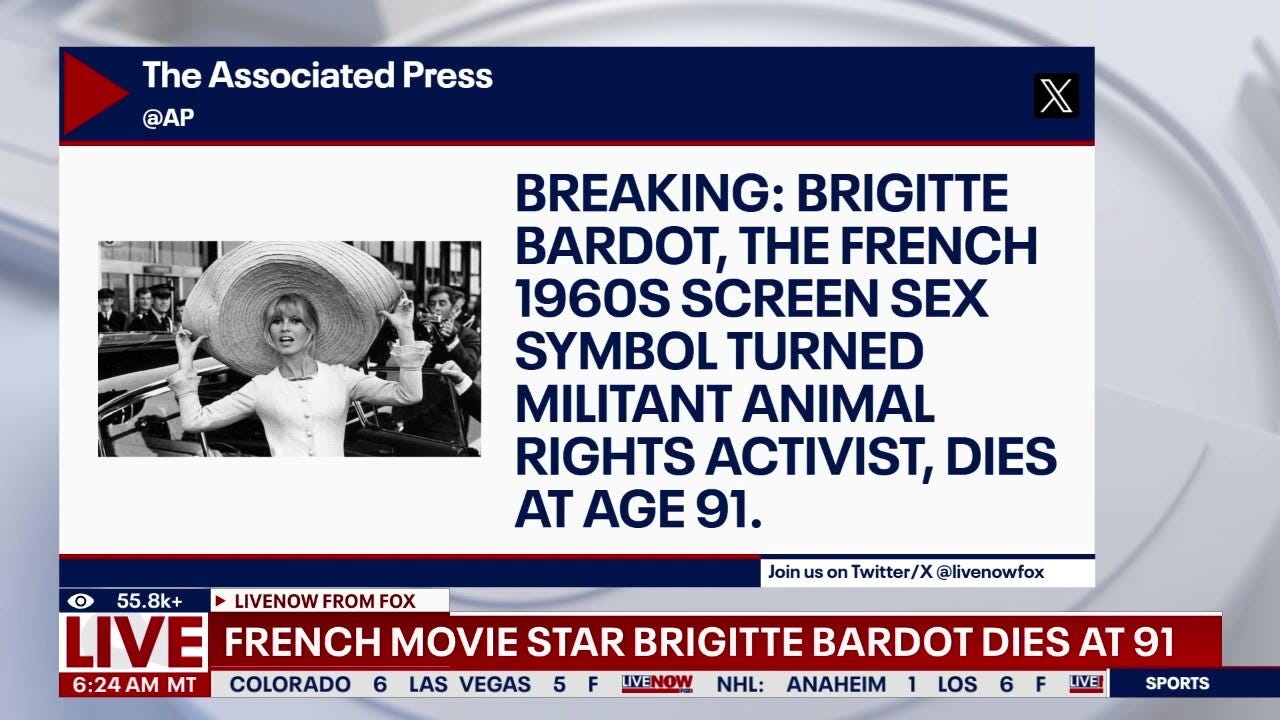 Brigitte Bardot dies at 91 | LiveNOW from FOX