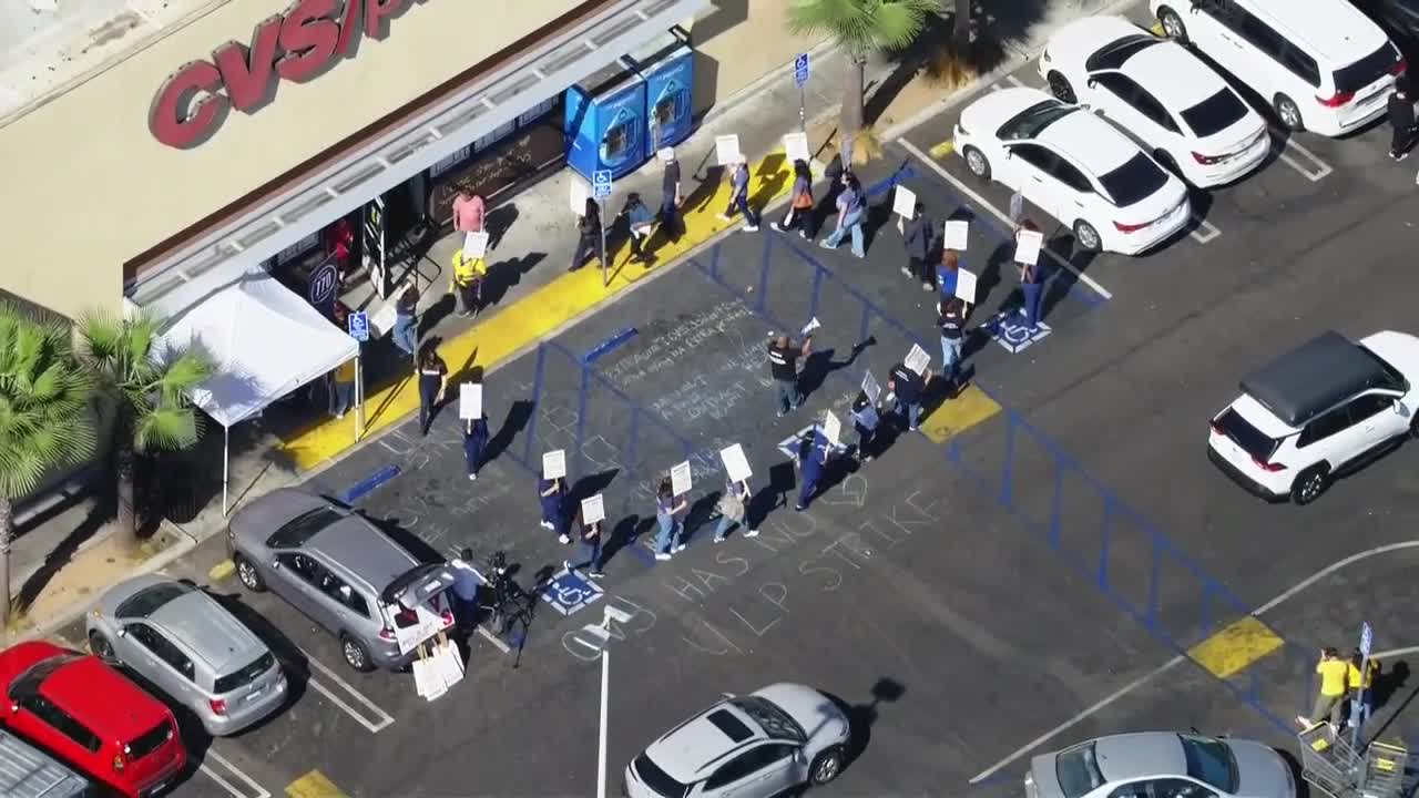 CVS workers go on strike | FOX 11 Los Angeles