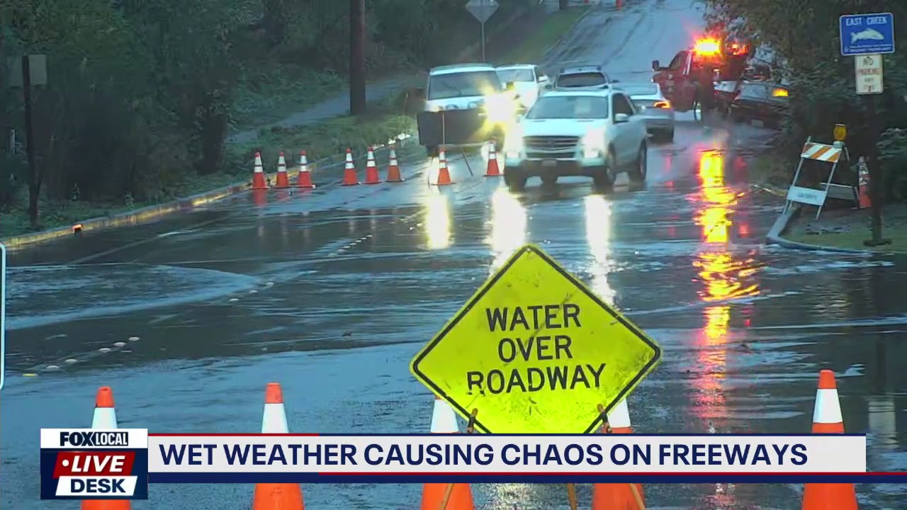 Heavy rain slams Seattle, causing urban flooding | FOX 13 Seattle