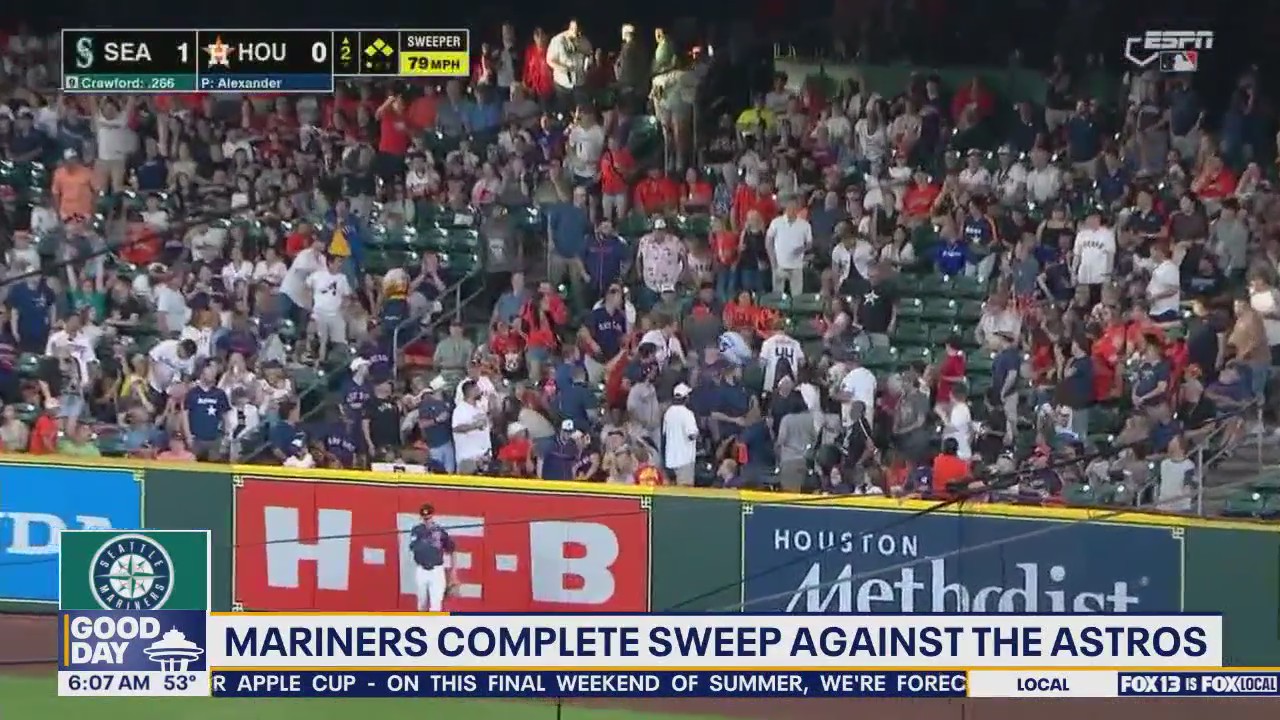 Seattle Mariners' magic number drops after sweep of Astros | FOX 13 Seattle