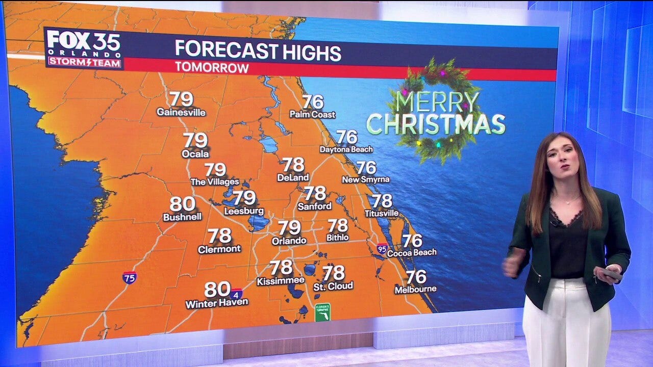 Orlando Weather PM Forecast: December 24, 2025 | FOX 51 Gainesville