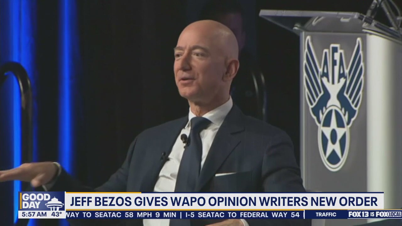 Jeff Bezos gives Washington Post opinion writers new order | FOX 13 Seattle