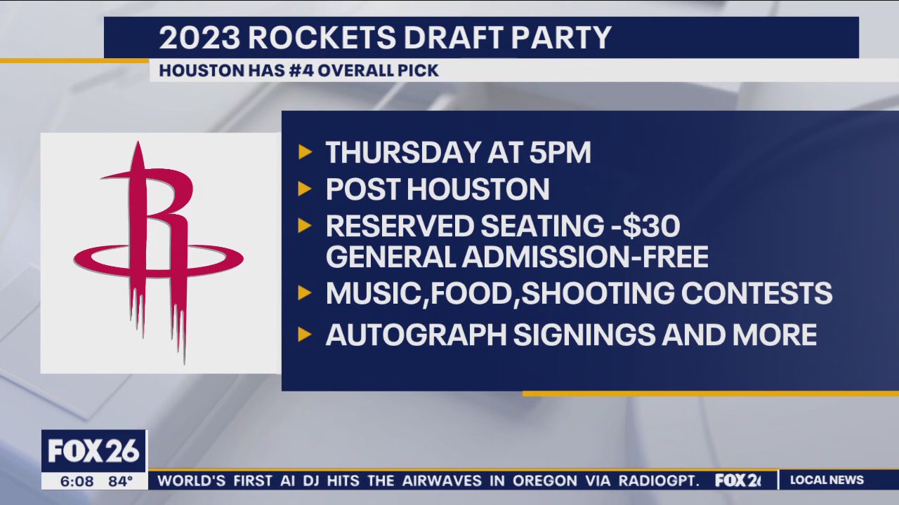 2023 Houston Rockets draft party | FOX 26 Houston