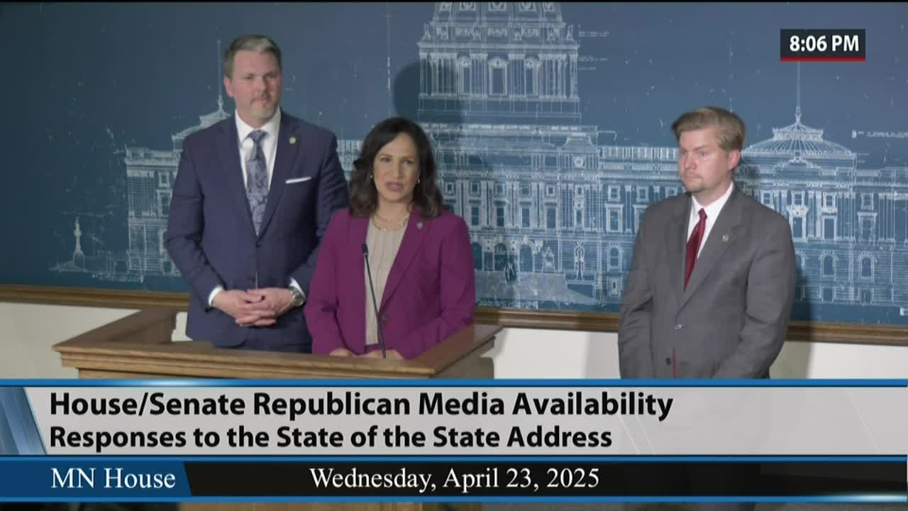 GOP response to Walz State of State Address [RAW] | FOX 9 Minneapolis ...