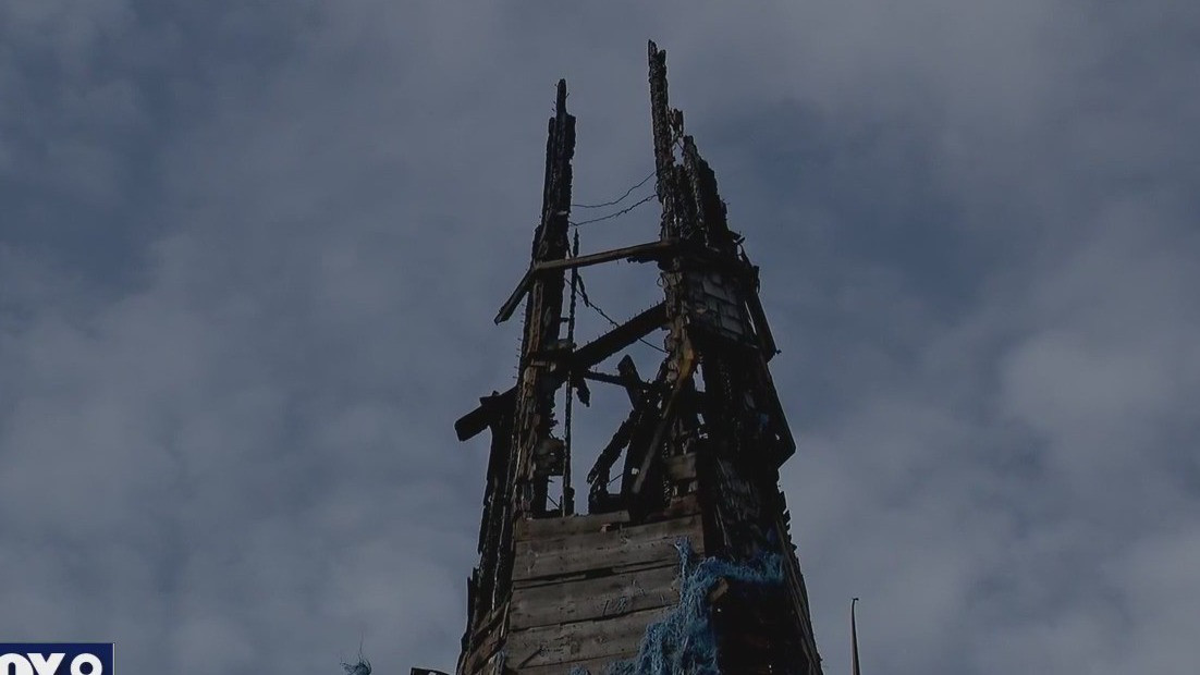 St. Paul church building condemned after steeple hit by lightning | FOX ...