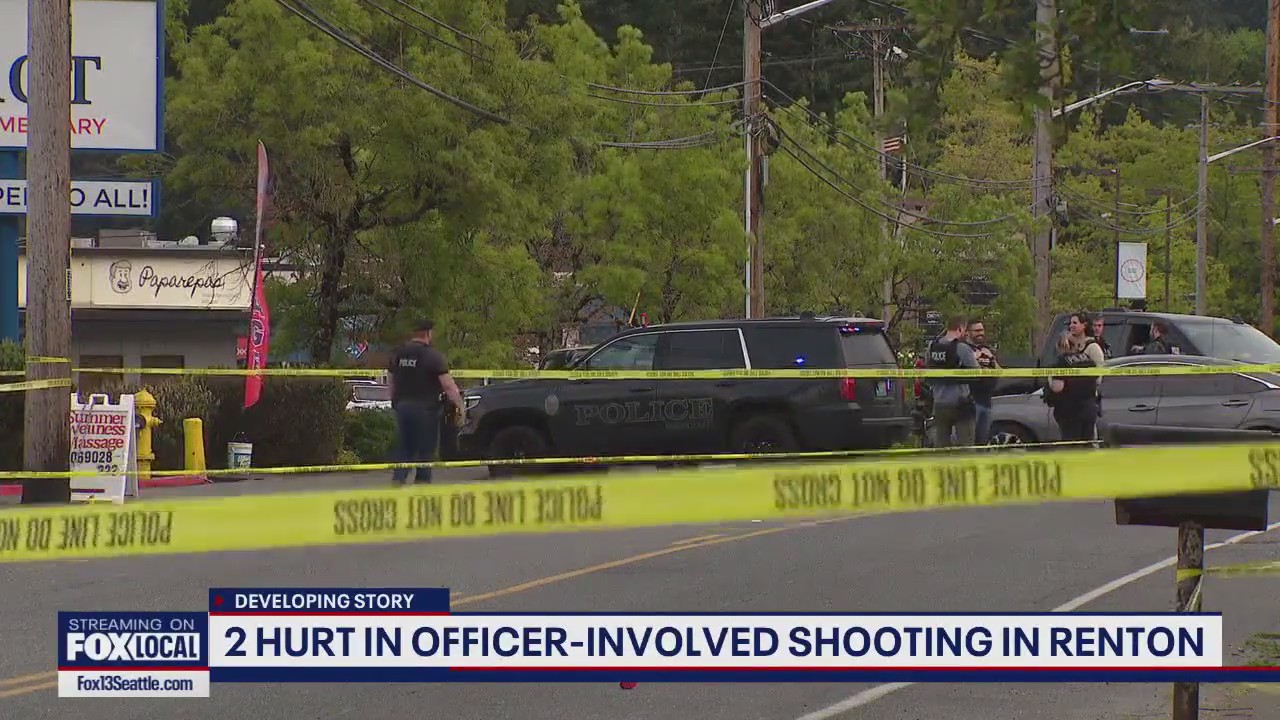 2 hurt, 1 arrested in Renton police shooting | FOX 13 Seattle