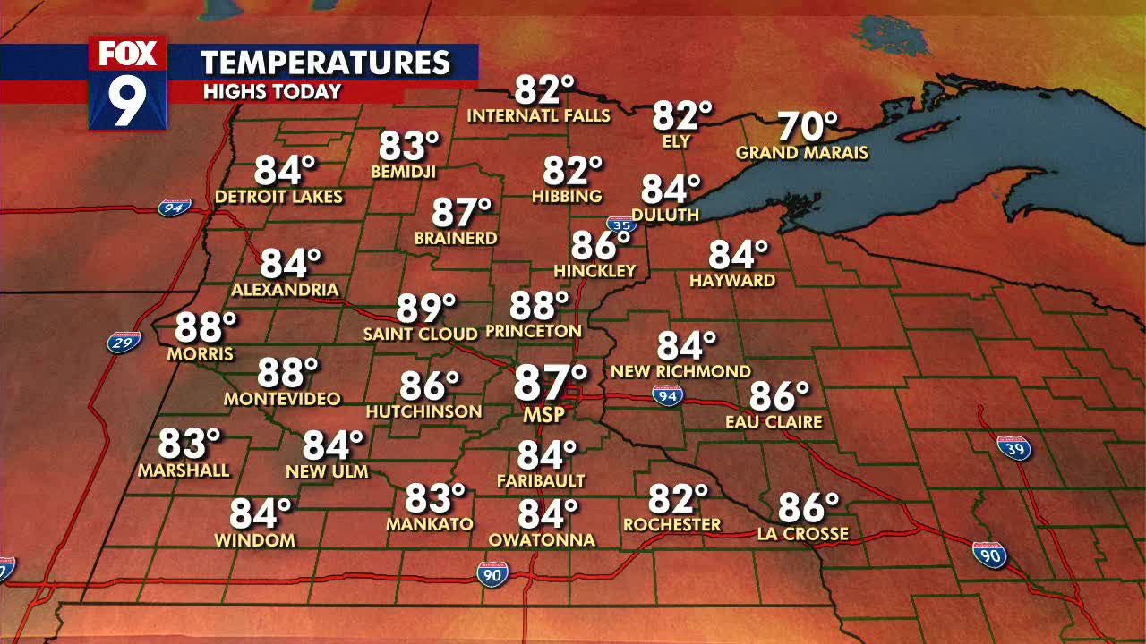 Minnesota weather: More muggy weather | FOX 9 Minneapolis-St. Paul