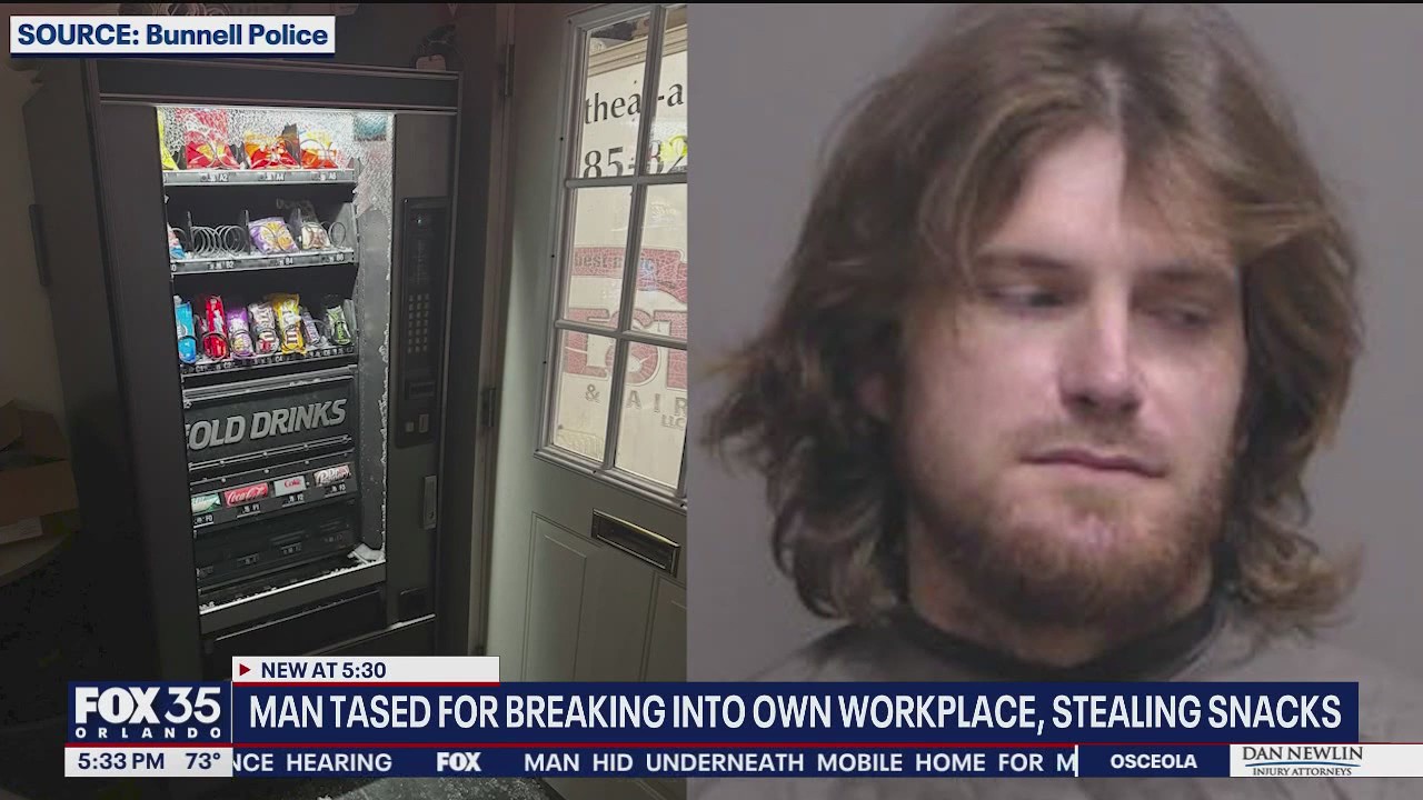 Man tased for allegedly stealing snacks in Flagler County | FOX 35 Orlando