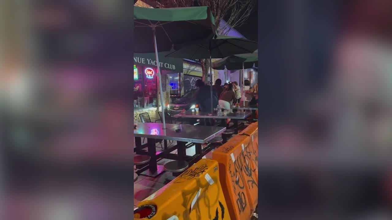 RAW: Crash on sidewalk in Little 5 Points caught on camera | FOX 5 Atlanta