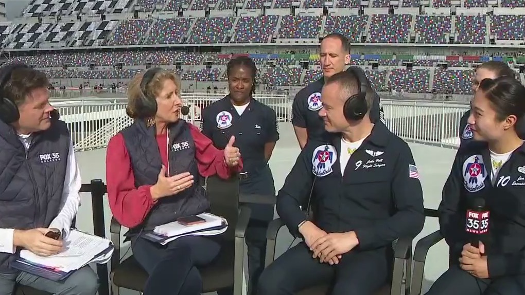 Thunderbirds ready for the flyover | FOX 35 Orlando