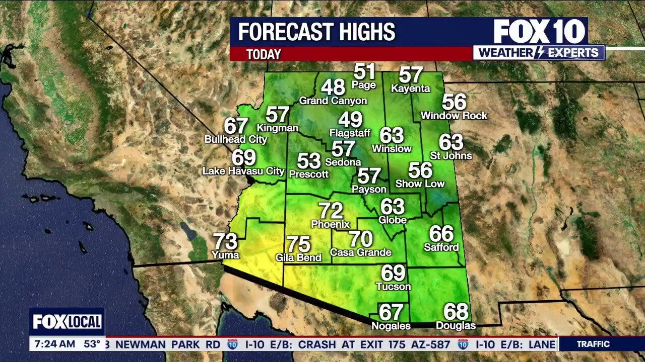 Morning Weather Forecast - 1/4/26 | FOX 10 Phoenix