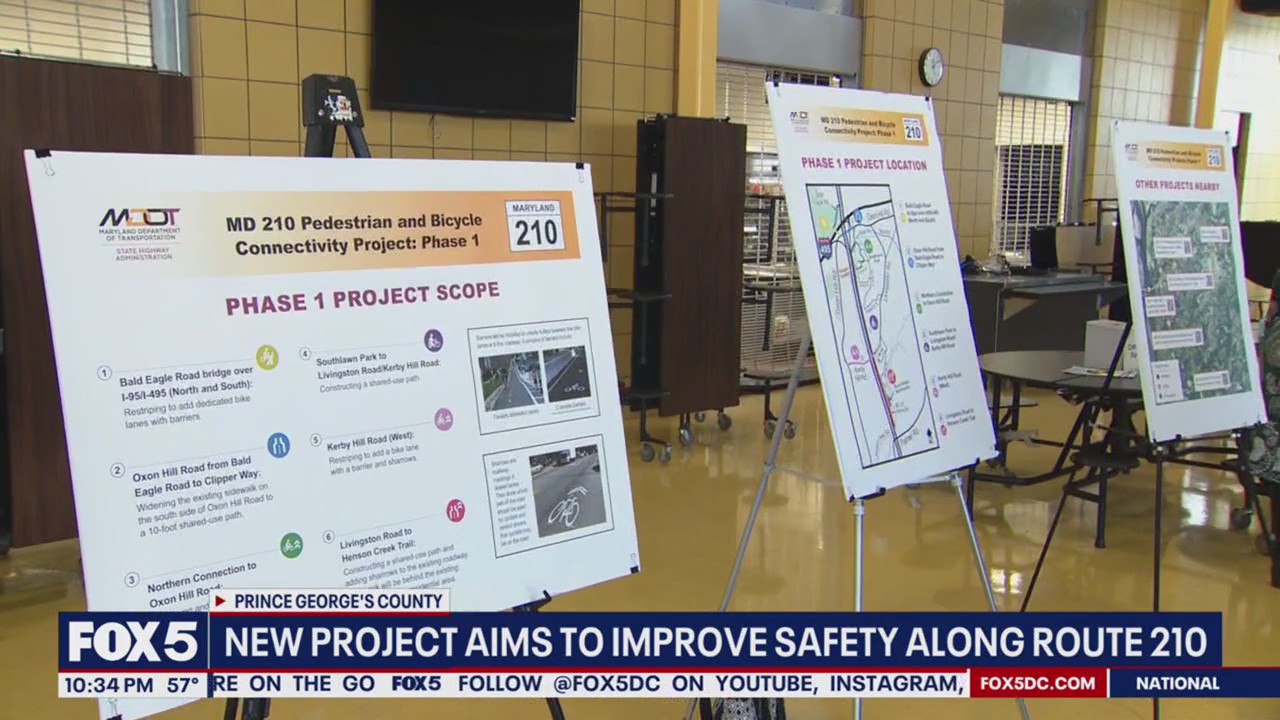 New project begins to improve safety along Route 210 in Maryland | FOX 5 DC