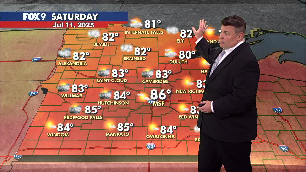 MN weather: Warm and muggy Friday | FOX 9 Minneapolis-St. Paul