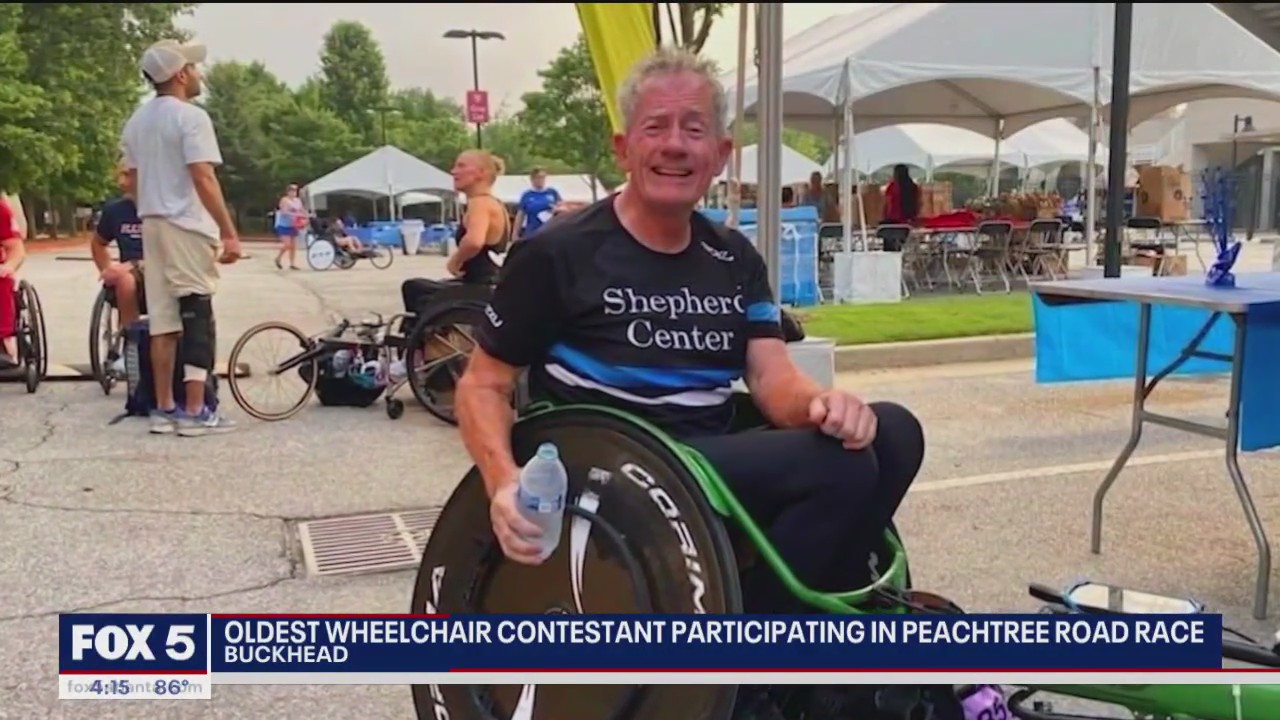 Oldest wheelchair contestant in annual race | FOX 5 Atlanta