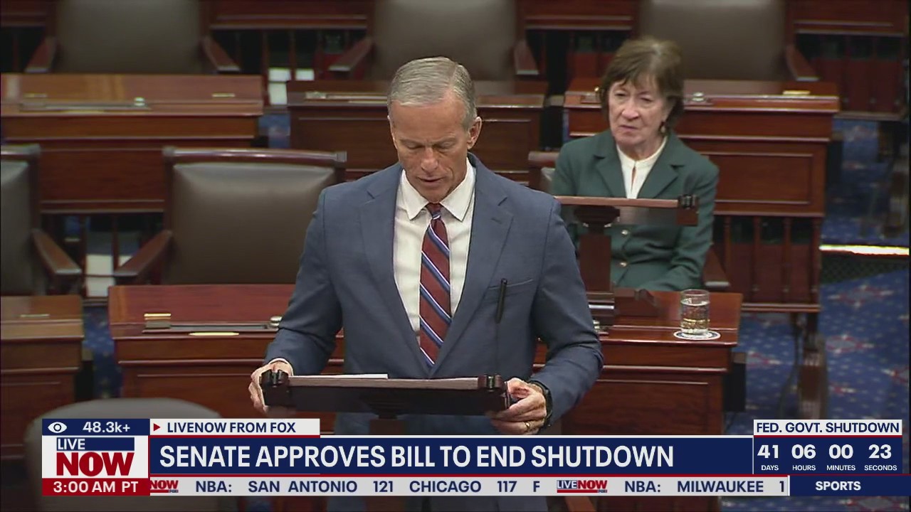 Senate Majority Leader Thune on 'longest shutdown' | LiveNOW from FOX
