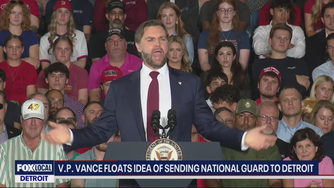 VP Vance floats idea of sending National Guard to Detroit | FOX 2 Detroit